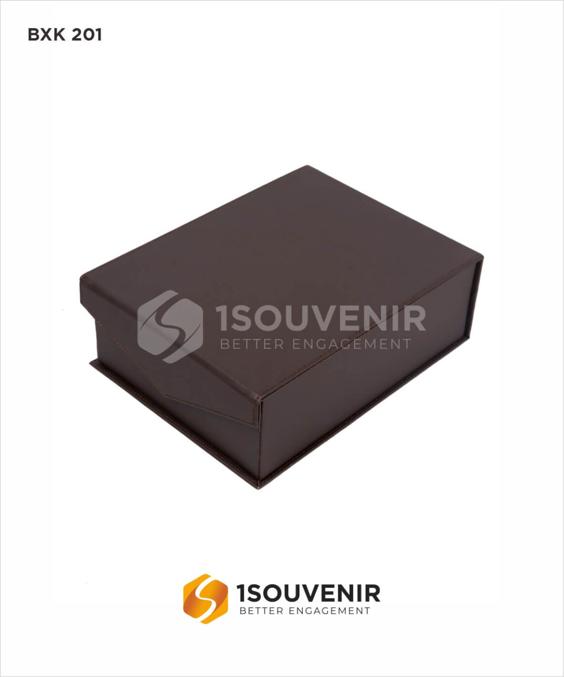 Box Kulit Cokelat Eksklusif